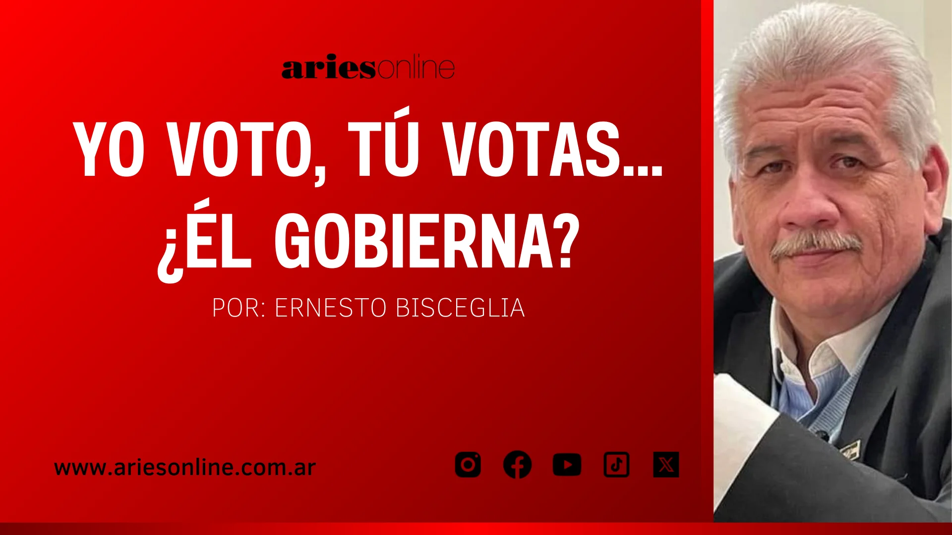 Yo voto, tú votas... ¿él gobierna?