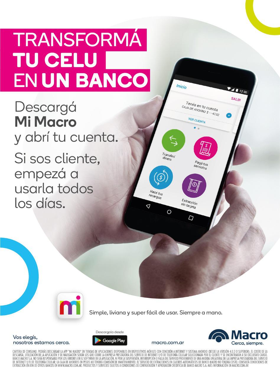 Banco Macro lanza Mi Macro: liviana y simple, para transformar tu ...